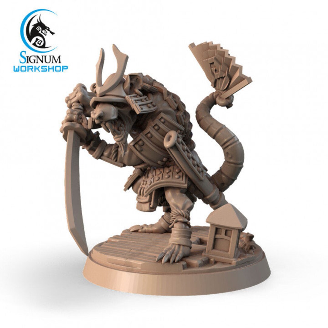 Yoshinori, the West Wind, Wererat Samurai - Signum Workshop Printed ...