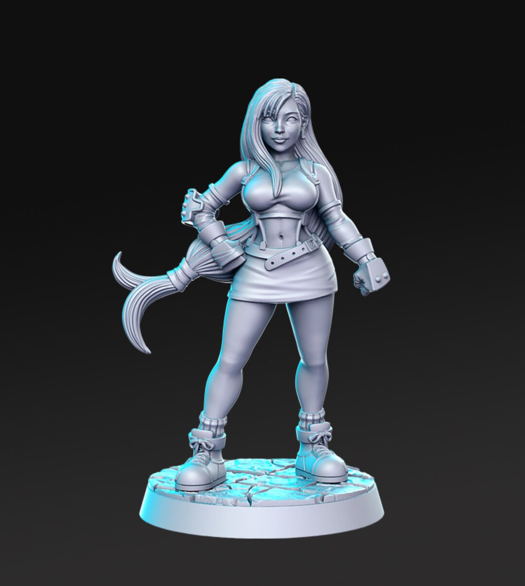 Dhiva, Female Human Brawler - RN Estudio Printed Miniature | Dungeons ...
