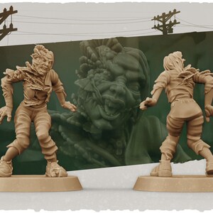 Fungal Zombies - Kraken Apocalypse Dawn Printed Miniature | Dungeons ...