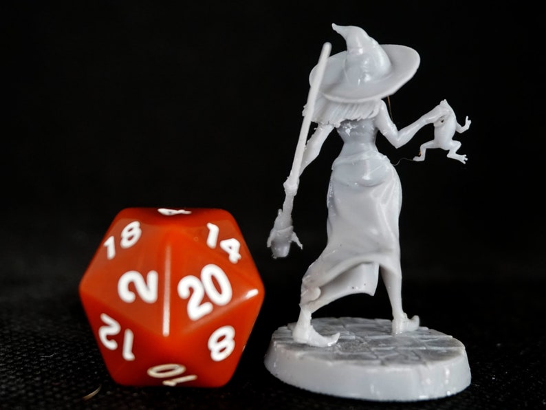 Witch Pin-up Miniature for Tabletop Rpgs Dungeon Pin-ups - Etsy