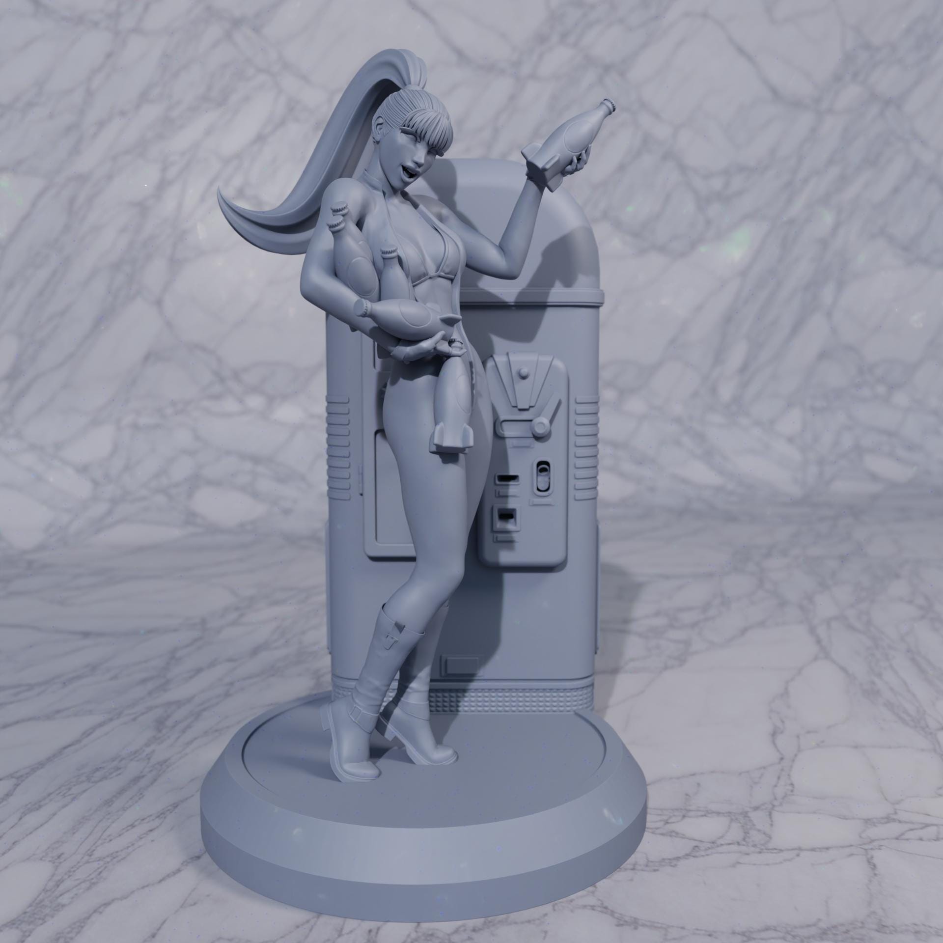 Daisy Fusion, Nuka Girl, Pin up Miniature for Tabletop Rpgs | QB ...