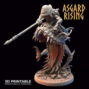 Goblin Trollhound Riders Miniature for Tabletop Games | Asgard Rising ...
