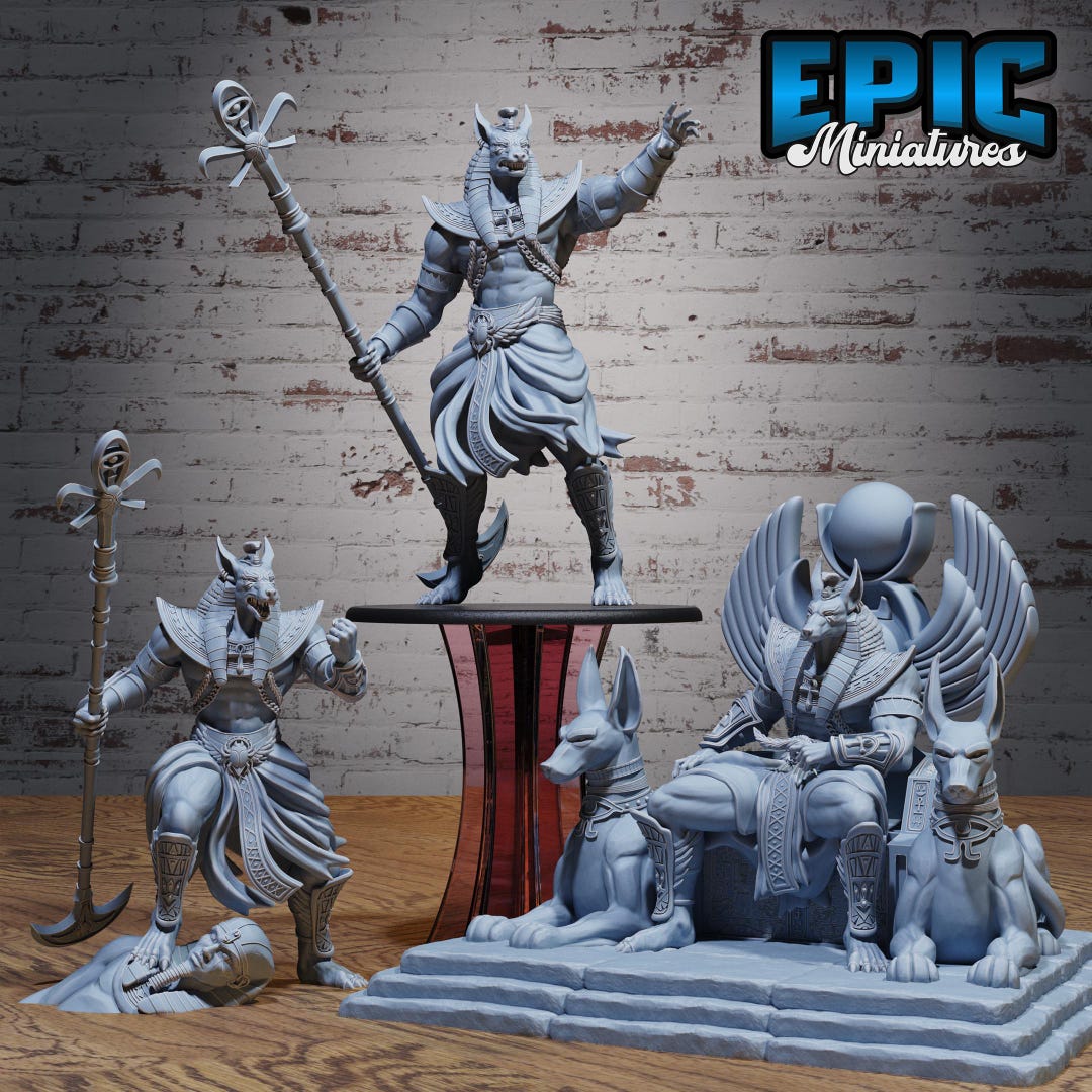 Anubis God Avatar (huge Miniature), Death Desert #5437 - Epic ...