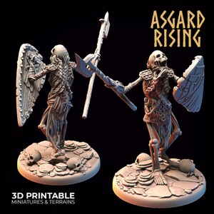 Draugr, Skeleton Infantry - Asgard Rising | Dungeons & Dragons ...