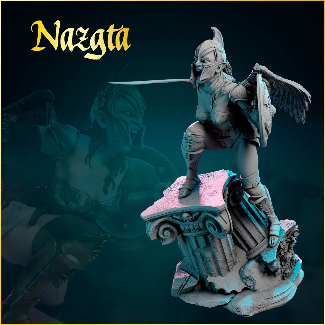 Nazgta, Harpy, Miniature for Tabletop Games | Ladies of Chaos Vol 2 ...