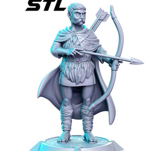 Bard, Archer of the Lakeshore - RN Estudio Printed Miniature | Dungeons ...