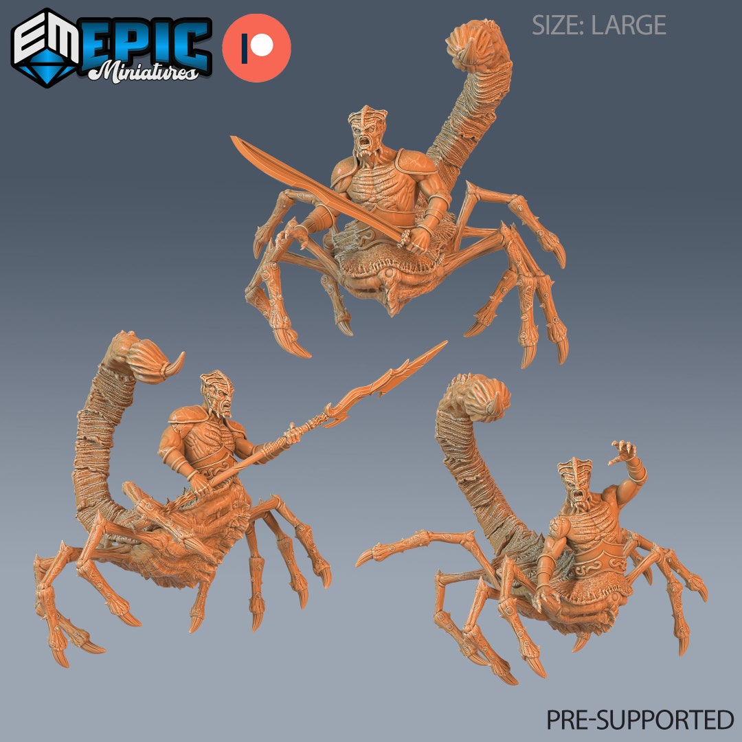 Scorpion Demon (large Creature) - Epic Miniatures | Dungeons & Dragons ...