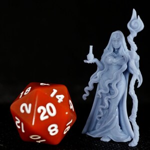 Miriel, Female Elf Wizard RN Estudio Printed Miniature Dungeons ...