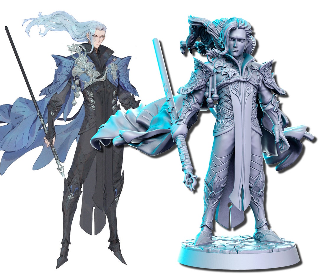 Monk Miniature for Tabletop Rpgs | Neokingdoms STL Vol 2. | Dungeons ...