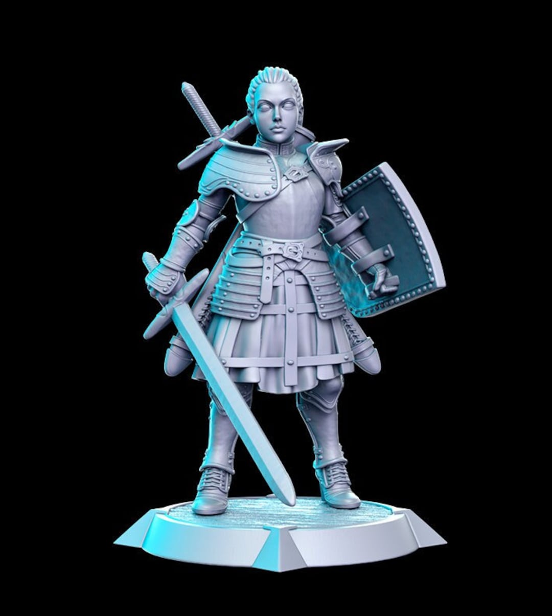 Bela - Human Female Knight - RN Estudio Printed Miniature | Dungeons ...