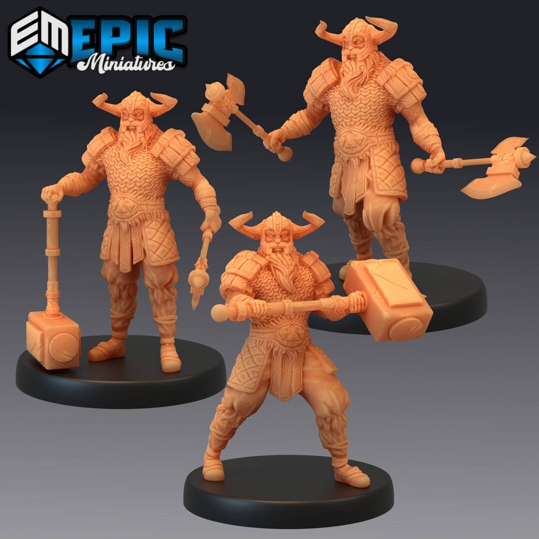 Male Viking Raider - Epic Miniatures | Dungeons & Dragons | Pathfinder ...