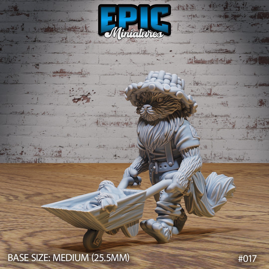 Tabaxi Cat Tribe Villager - Epic Miniatures, PC Fun Pack | Dungeons ...