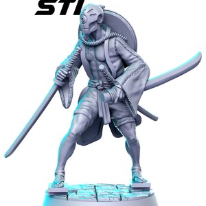 Valor, Cyberblade Samurai - RN Estudio Printed Miniature | Tabletop RPG ...