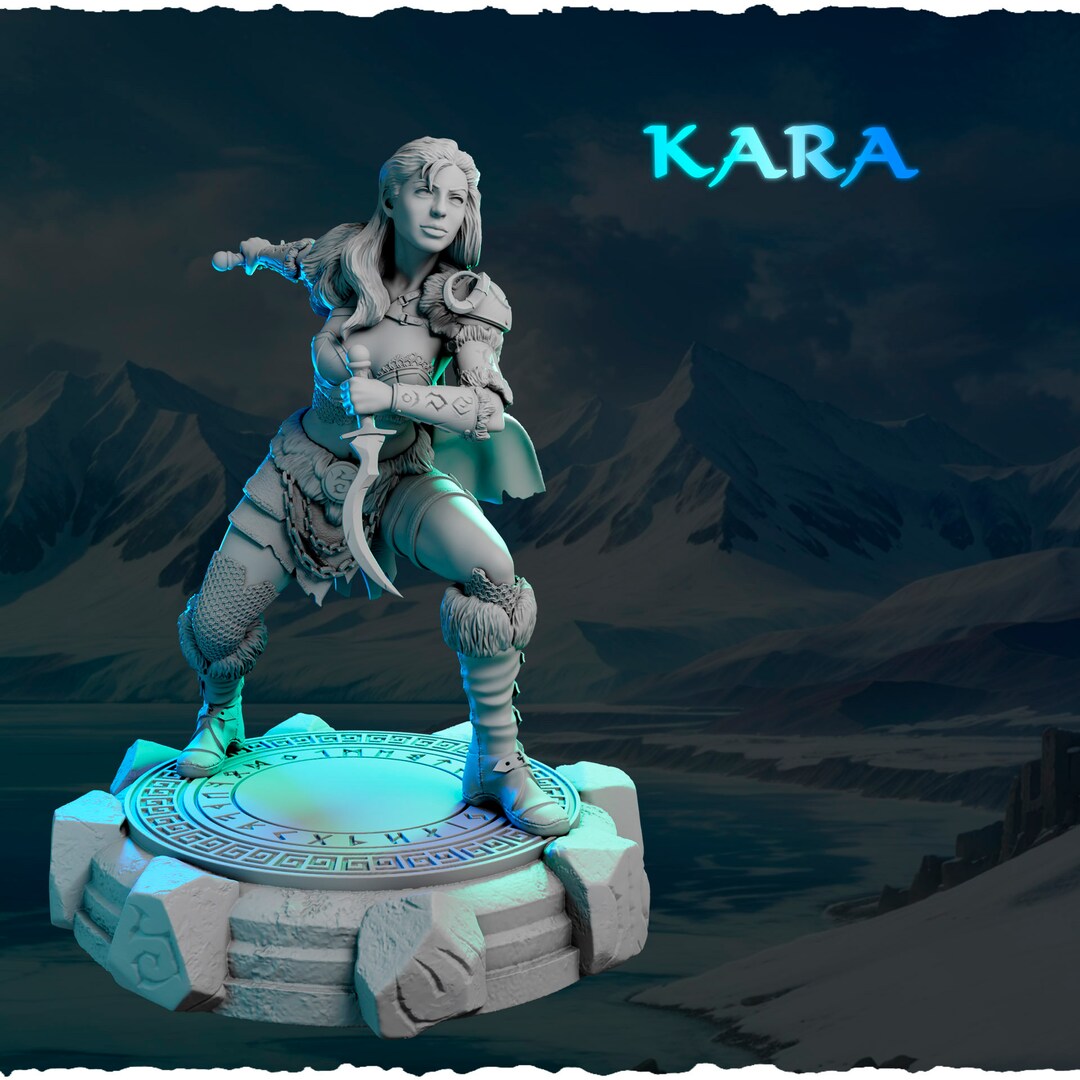 Kara, Viking Rogue, Miniature for Tabletop Games | Ladies of the North ...