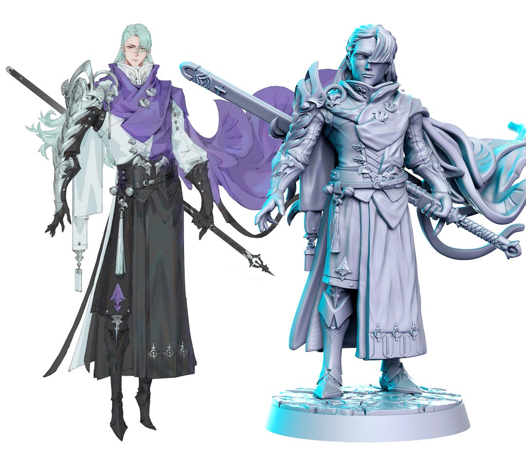 Samurai Miniature for Tabletop Rpgs | Neokingdoms STL Vol 2. | Dungeons ...