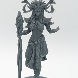 Freya, Elf Druid, Miniature for Tabletop Rpgs | Fantasy Elf Girls STL ...