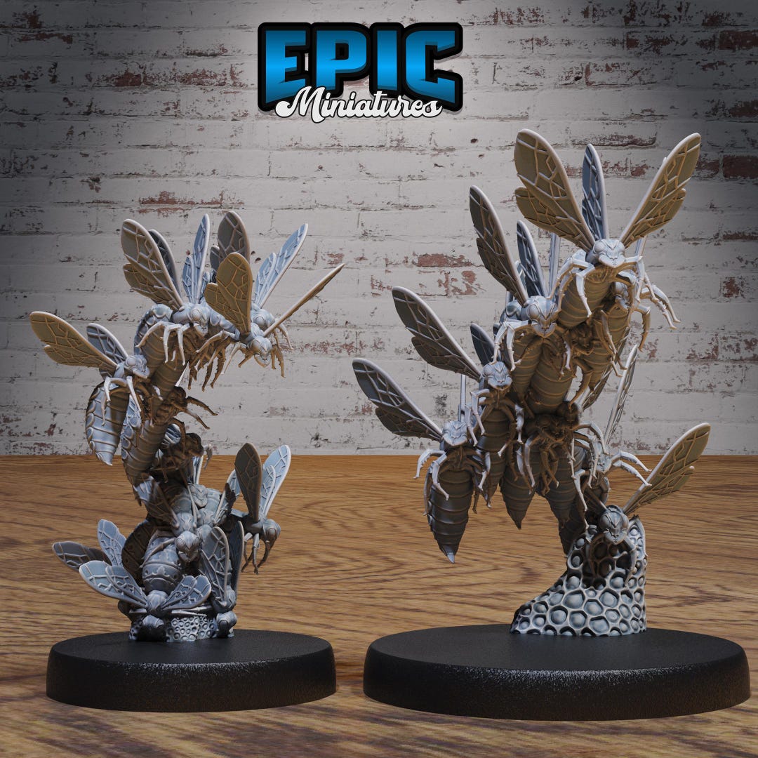 Wasp Swarm, Beast Hunt #4703-4704 - Epic Miniatures | Dungeons ...