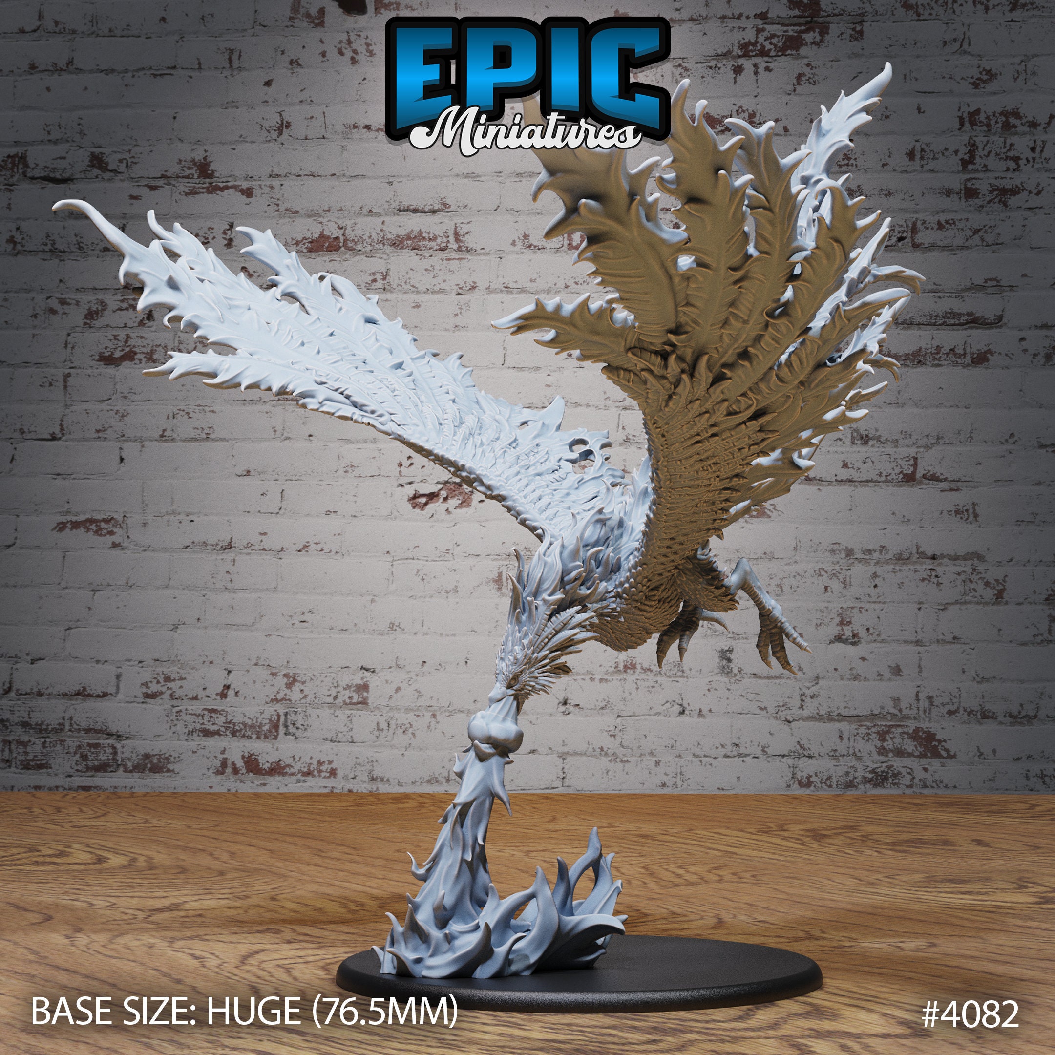 Primordial Phoenix (huge Miniature), Elemental Lands - Epic Miniatures ...