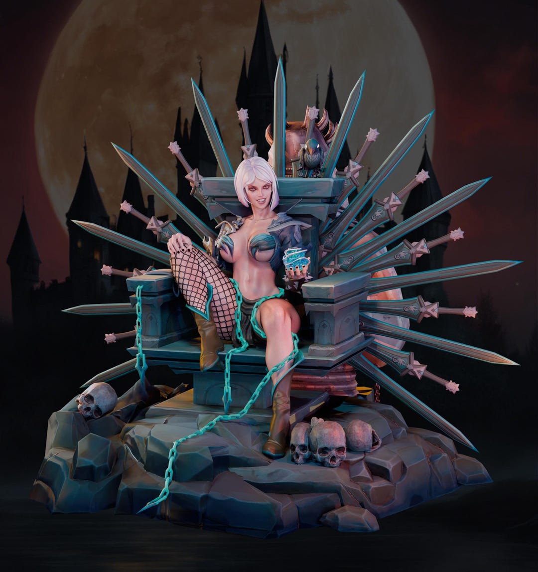 Carmilla Helsing, Vampire Pin up Miniature for Tabletop Rpgs | | Dungeons and Dragons | AMCM ...