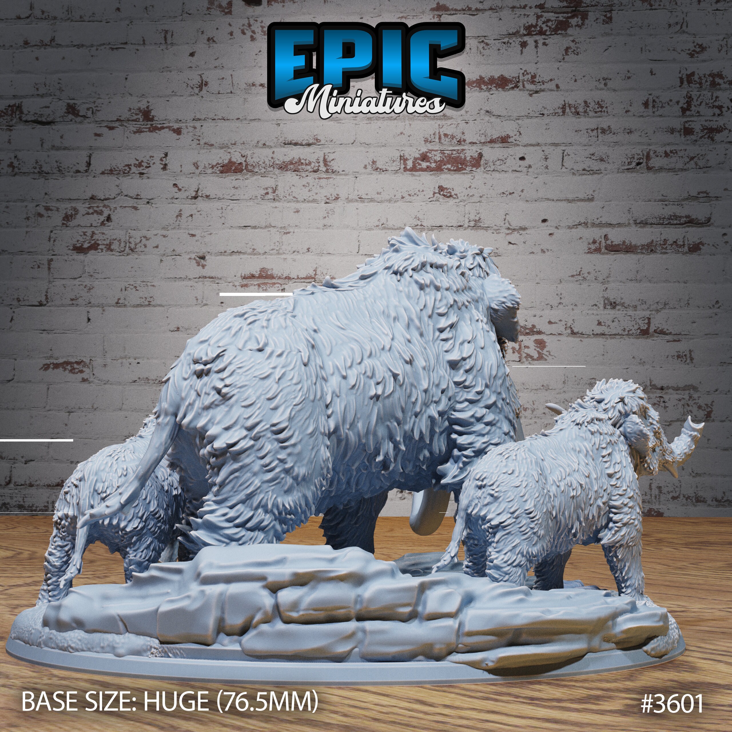 Ice Age Madness, Mammoth (huge Miniature) - Epic Miniatures | Dungeons ...