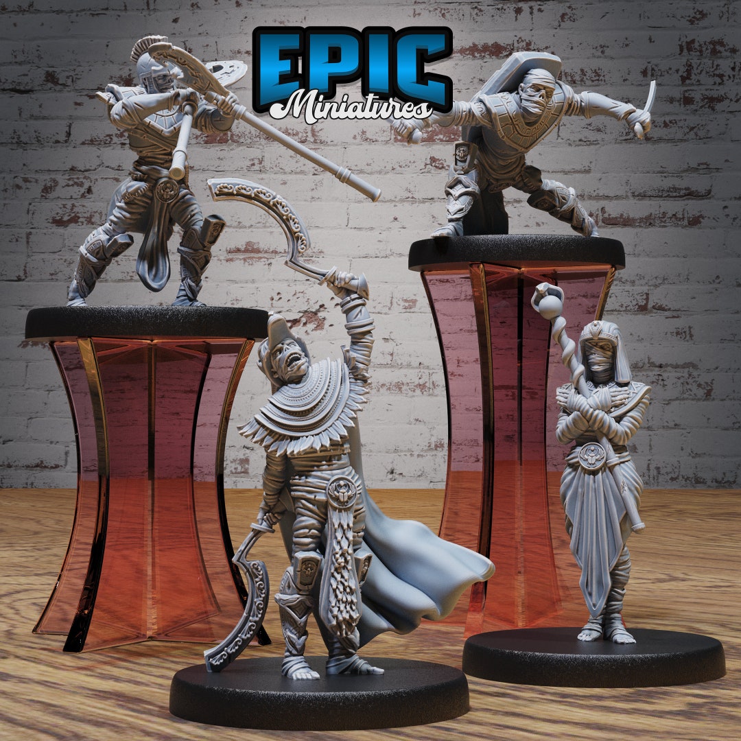 Mummy Warriors, Bone Dry Desert - Epic Miniatures | Dungeons & Dragons ...