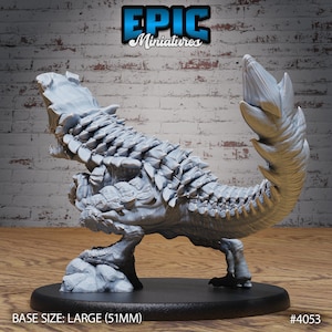 Rock Head Dinosaur (large Creature), Elemental Lands - Epic Miniatures ...