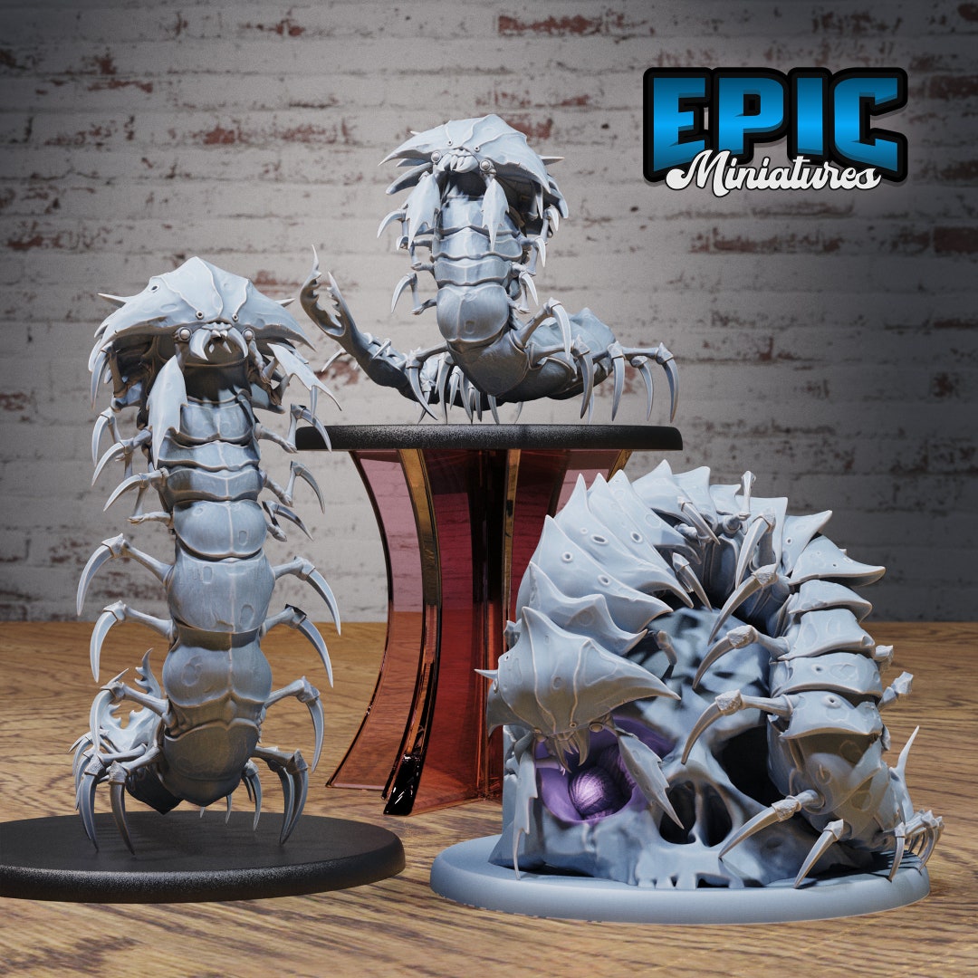 Hell Crawler Centipede (large Creature) - Epic Miniatures | Dungeons ...