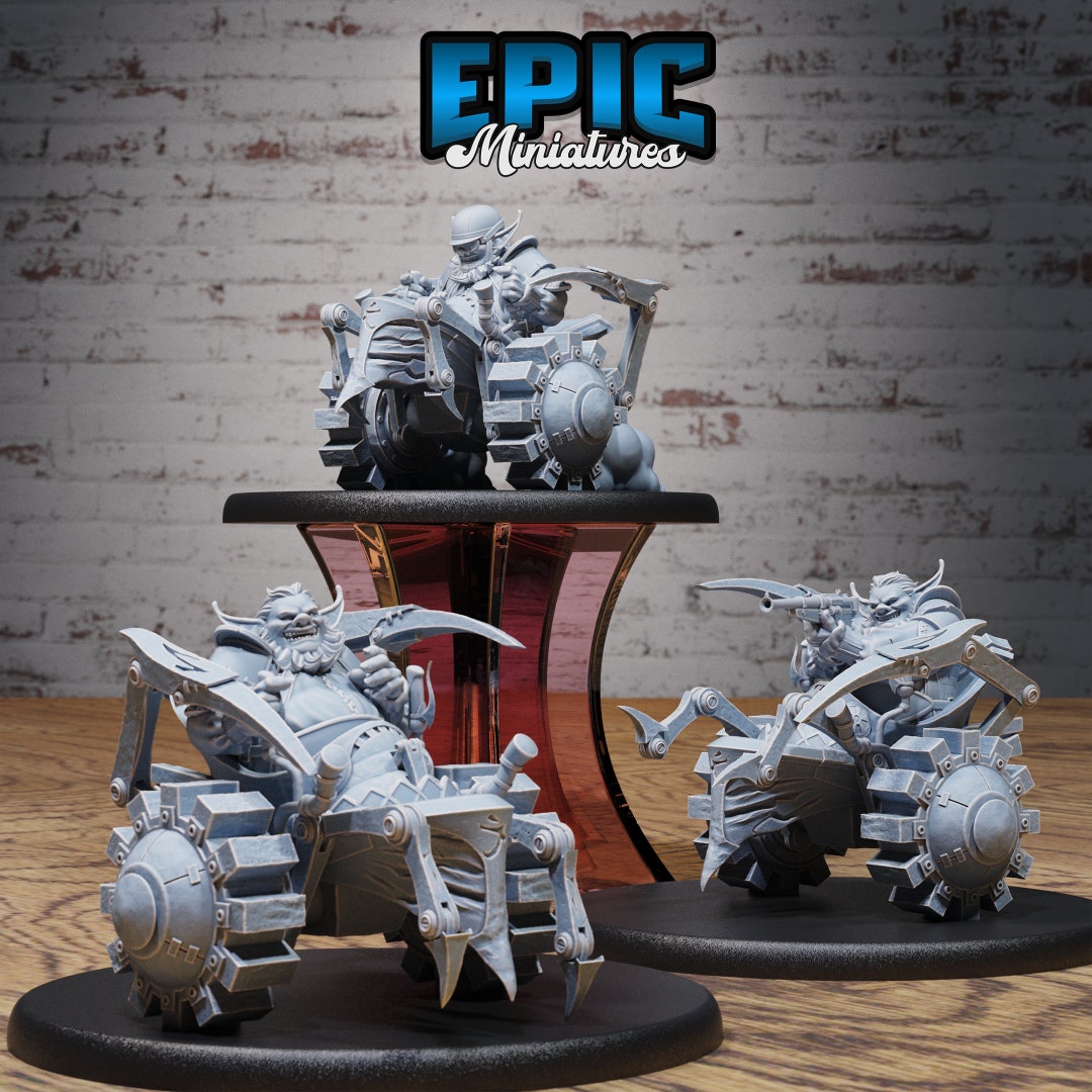 Goblin Steam-tech Wheelchair (large Miniature) - Epic Miniatures ...