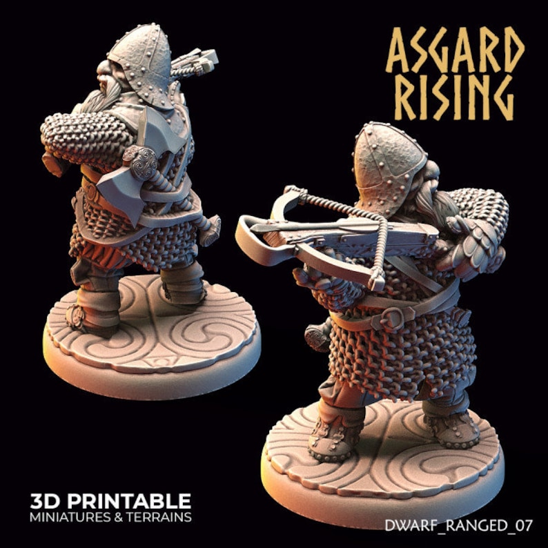 Dwarf Crossbowmen Asgard Rising Dungeons & Dragons - Etsy