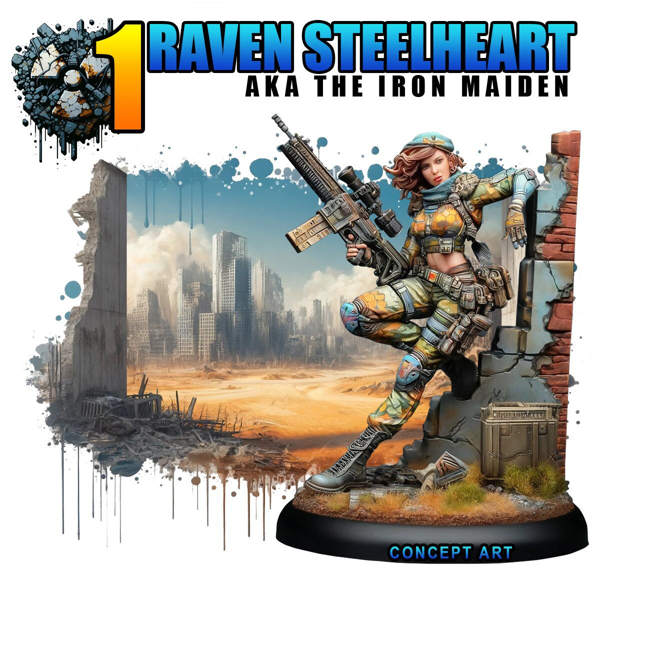 Raven Steelheart, the Iron Maiden, KS21 Wasteland - Cosmondo | 3d ...