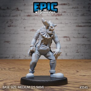 Fantasy Carnival Horror Clown Epic Miniatures Dungeons & Dragons ...