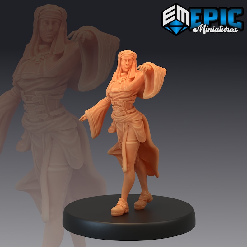 Nun, Cleric - Epic Miniatures, Miniature for Tabletop Rpgs | Dungeons ...