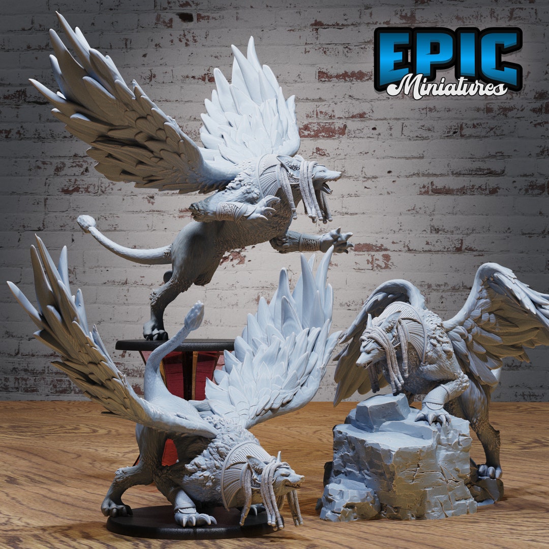 Anubis Beast (large Creature), Bone Dry Desert - Epic Miniatures ...