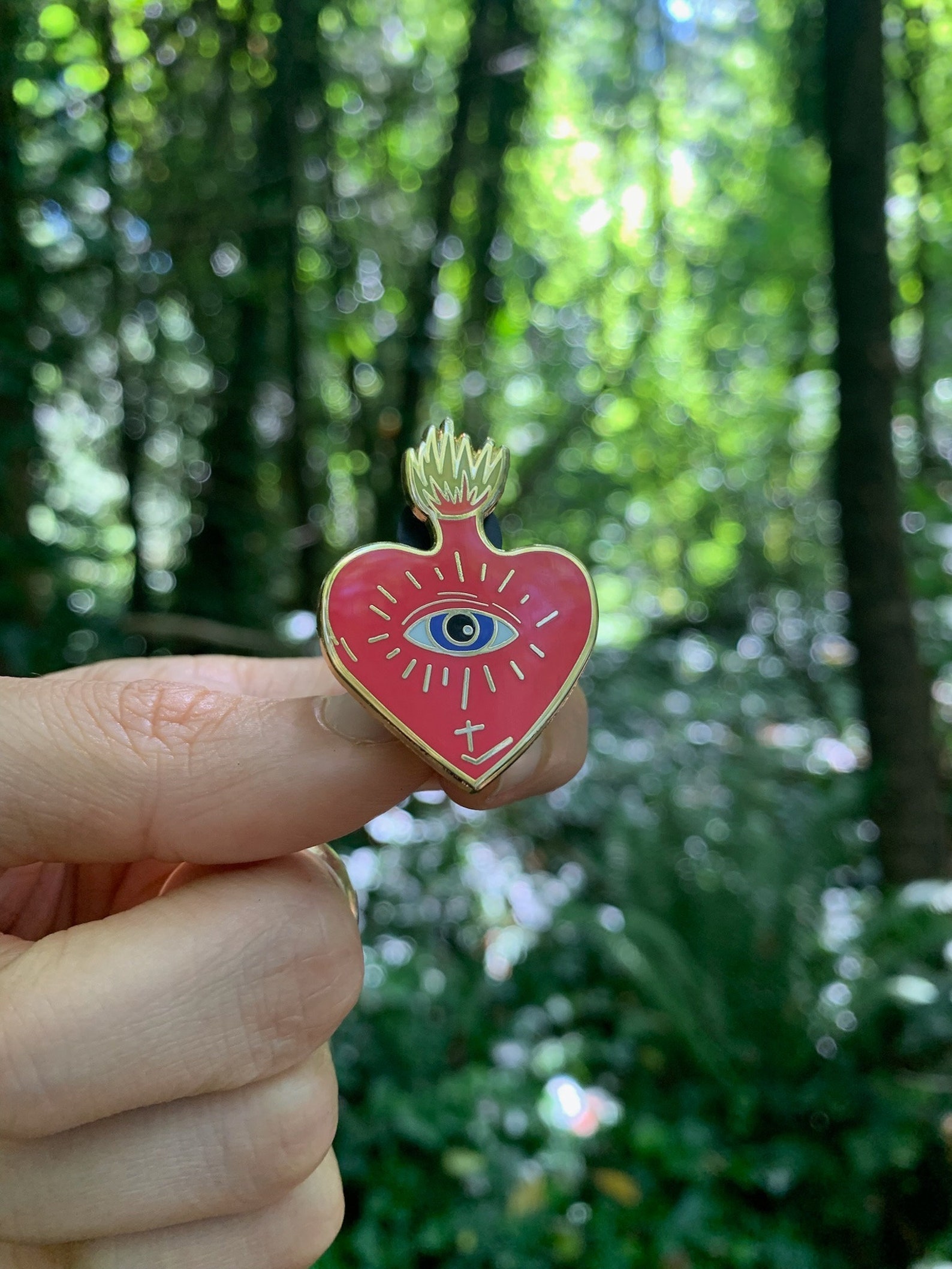 FATM Florence Sacred Heart | Hard Enamel Pin - Etsy
