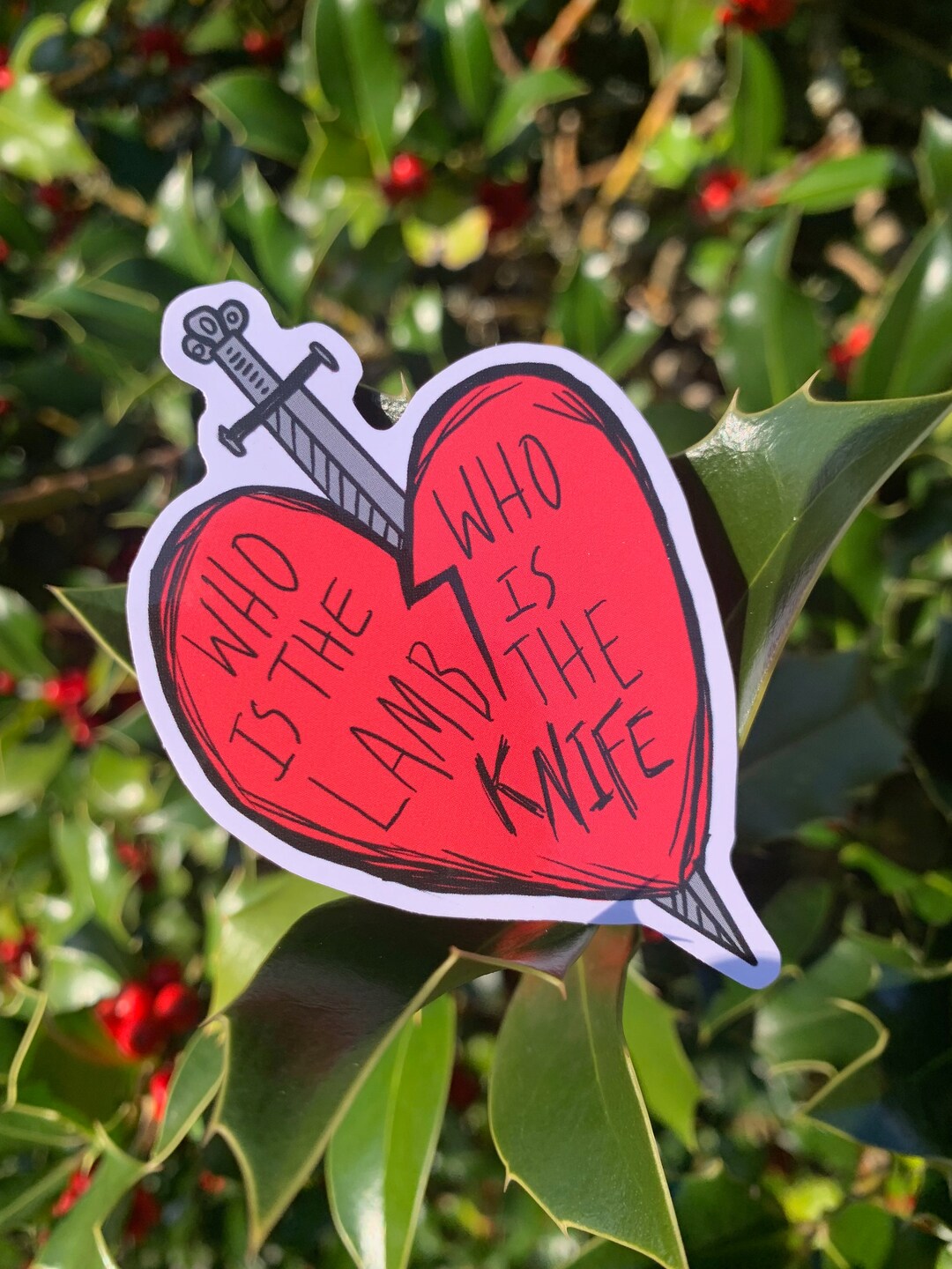 Rabbit Heart FATM Vinyl Sticker - Etsy