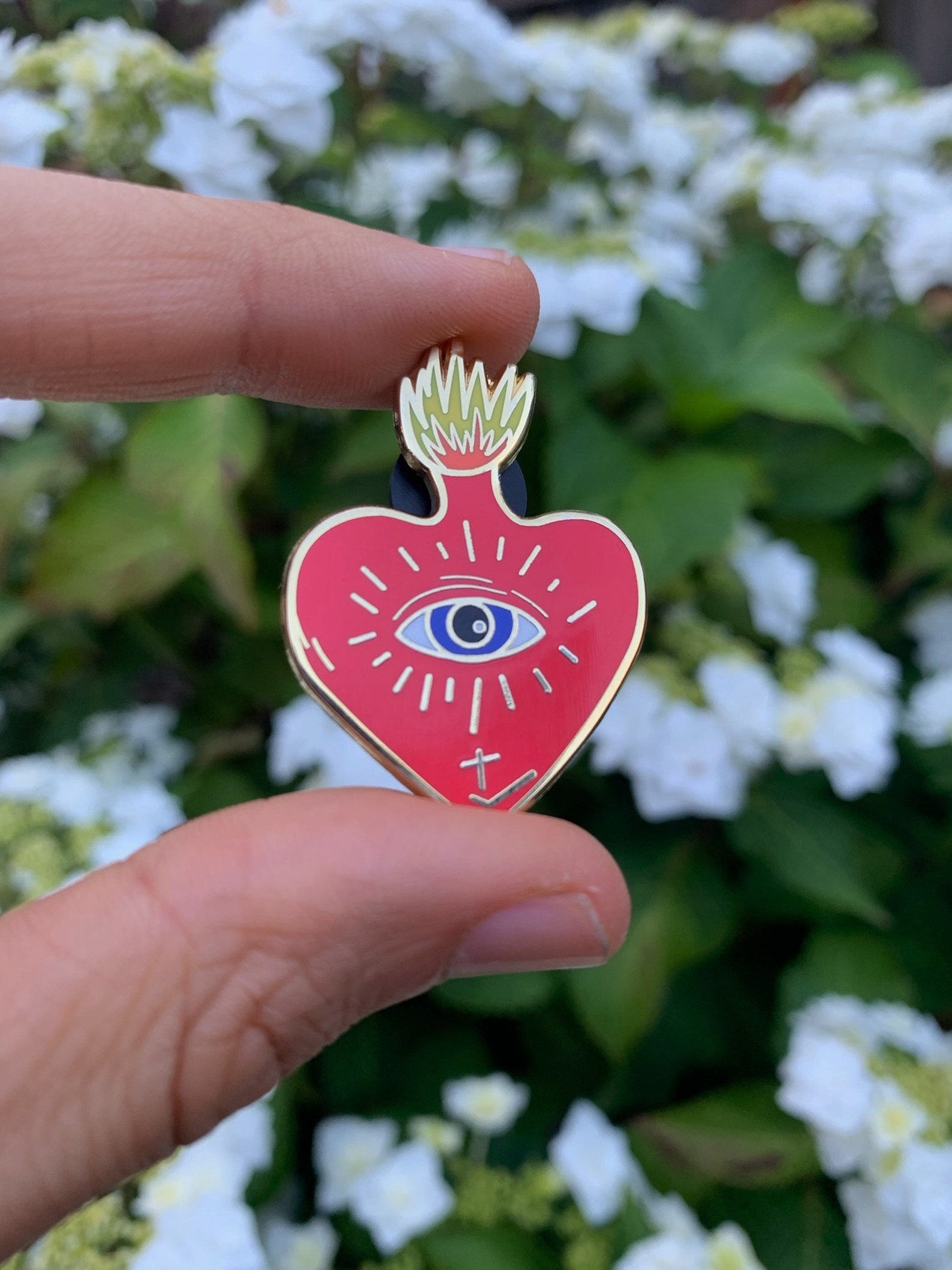 FATM Florence Sacred Heart | Hard Enamel Pin - Etsy