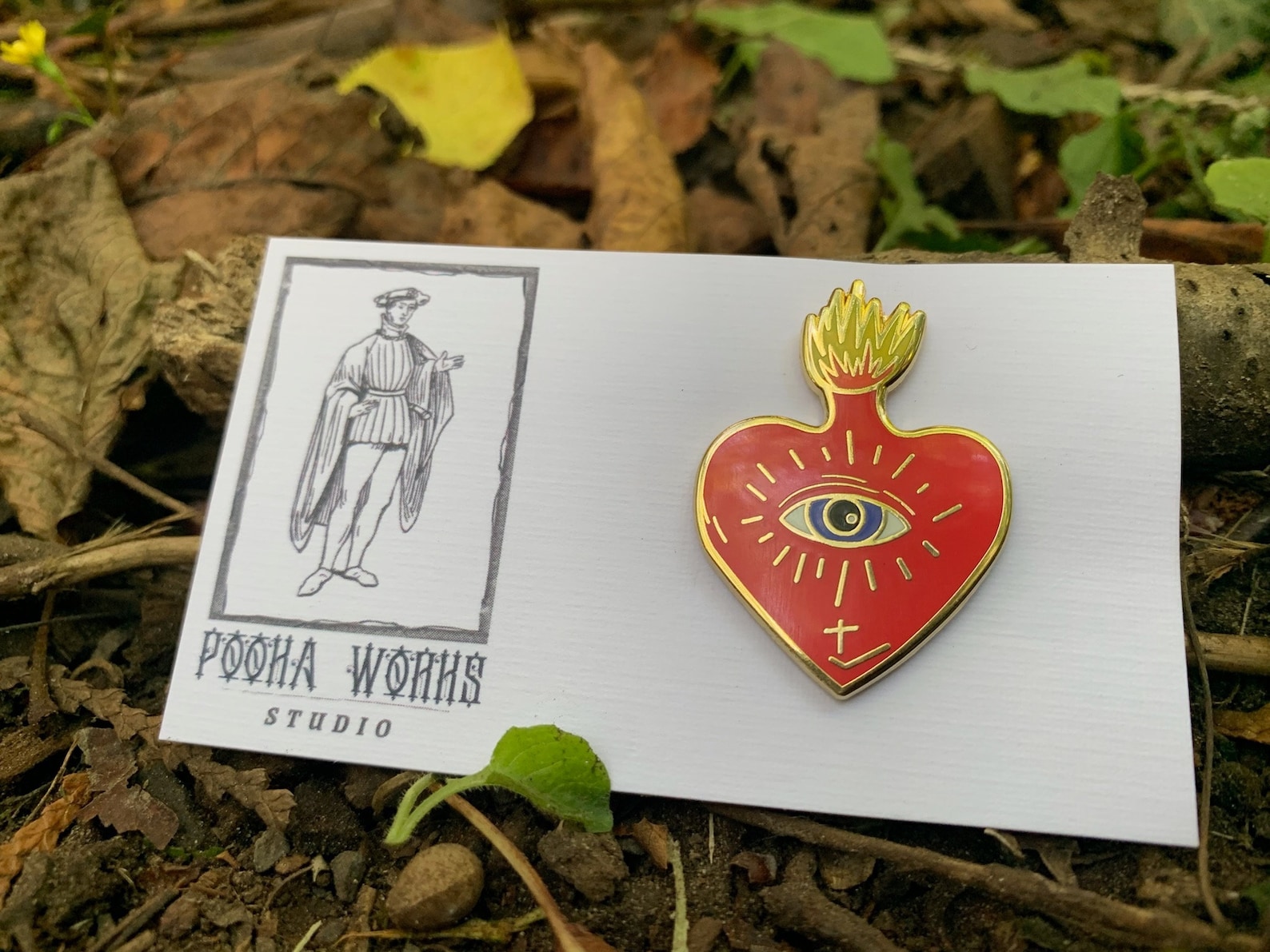 FATM Florence Sacred Heart | Hard Enamel Pin - Etsy