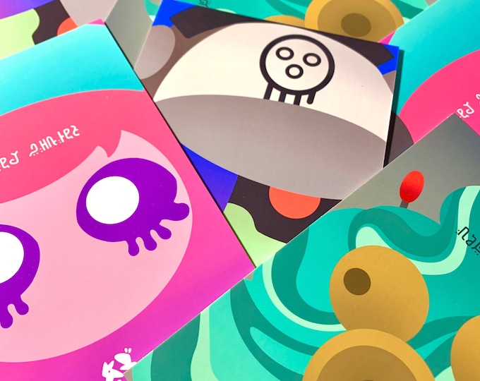 MINI Prints (4 X 6 INCH) - Splatoon Hotlantis IDL Posters Squid Sisters ...