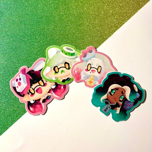 Splatoon 2 : Deep Cut Squid Sisters off the Hook Stickers - Etsy
