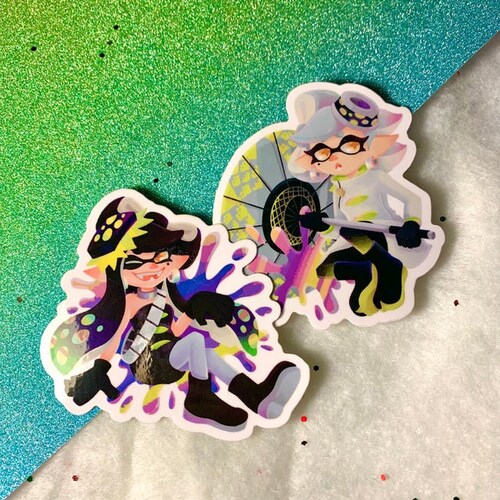 Splatoon Stickers Squid Sisters off the Hook Agents 3 and - Etsy