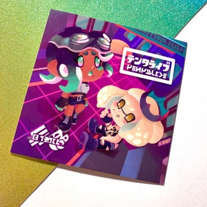 Splatoon TENTALIVE CD Squid Sisters off the Hook Album Square Postcard ...