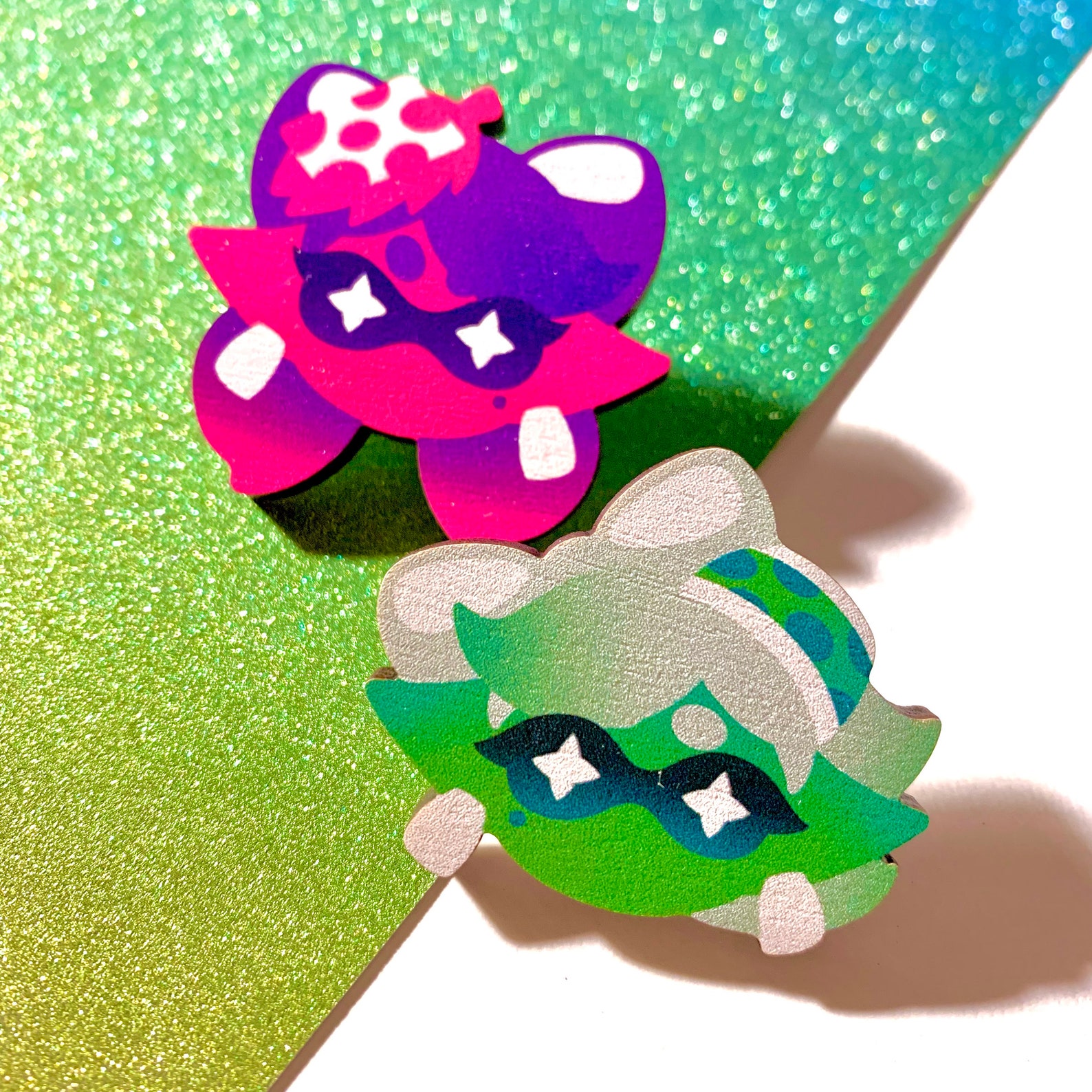 SALE Splatoon Hotlantis IDL Deep Cut off the Hook Squid Sisters Wooden ...
