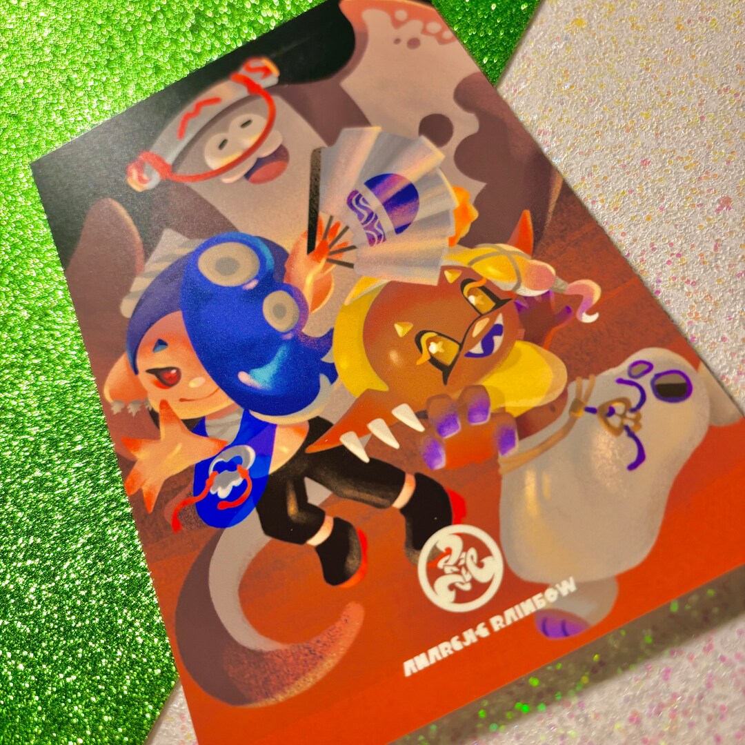 Splatoon Idols Inkopolis Deep Cut Splatfest Anarchy Rainbow Mini Prints ...