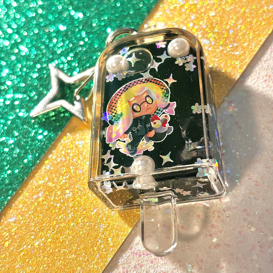 Splatoon 3 New Agent 3 Alterna Black Liquid Holo Popsicle Charm - Etsy