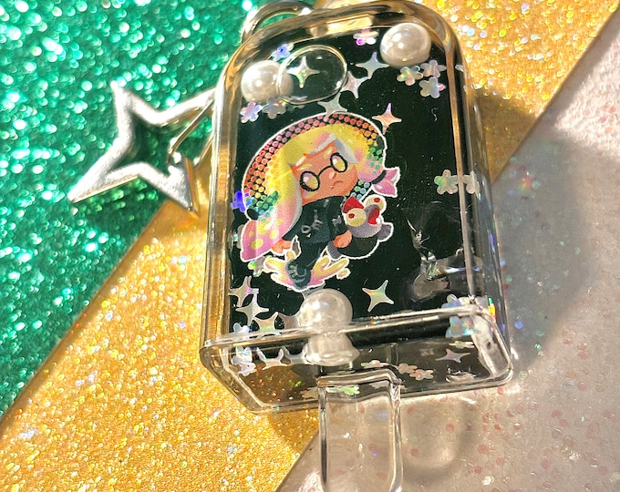 Splatoon 3 New Agent 3 Alterna Black Liquid Holo Popsicle Charm - Etsy