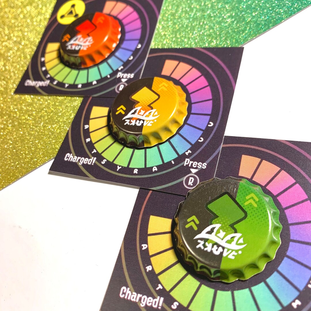 SPECIAL READY Splatoon Tacticooler Specialty Bottle Cap Button Pins - Etsy