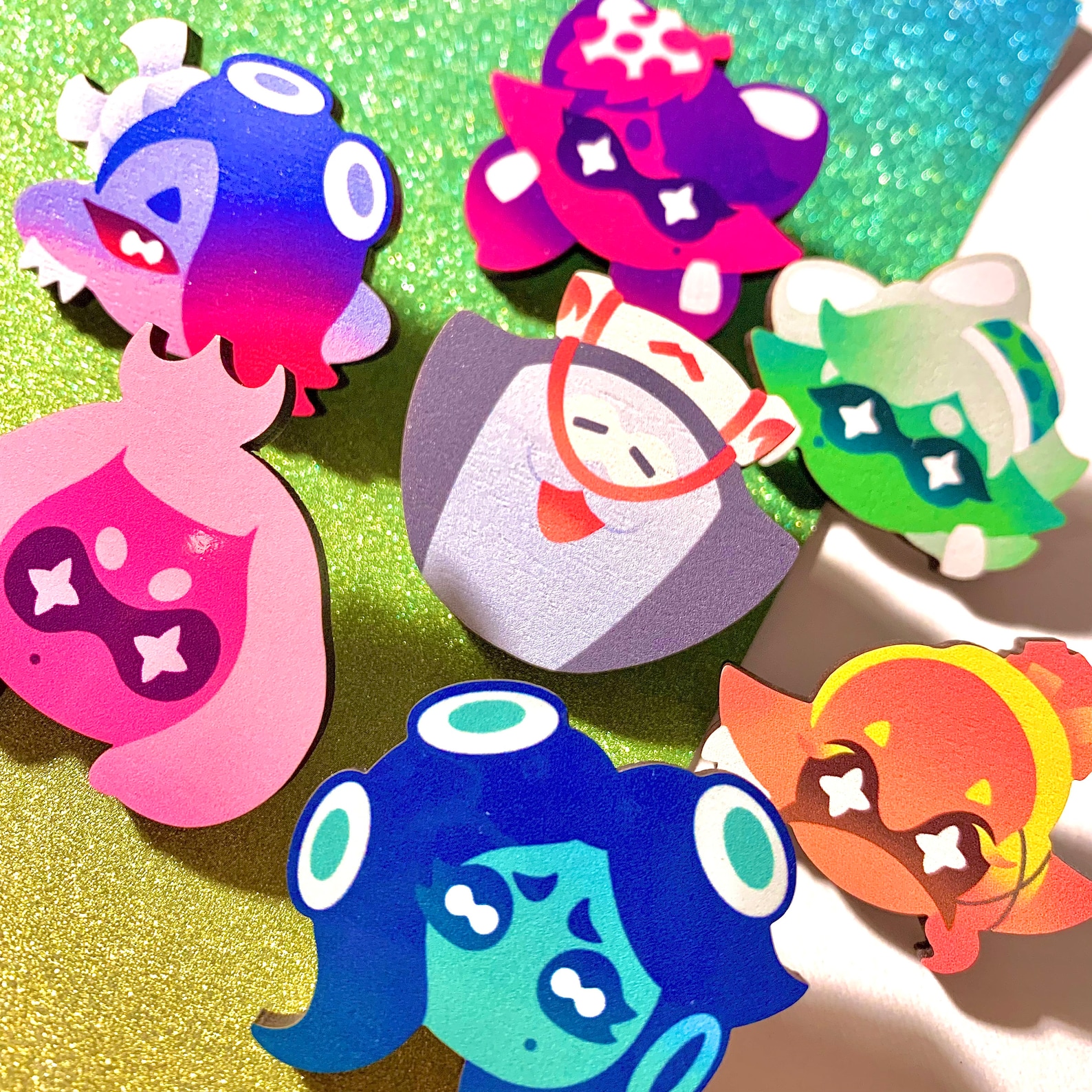 SALE Splatoon Hotlantis IDL Deep Cut off the Hook Squid Sisters Wooden ...