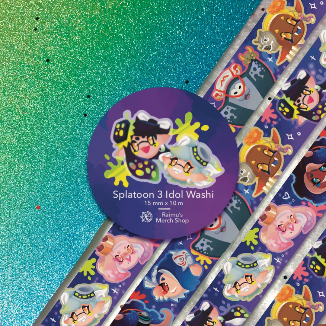 Splatoon 3 Alternan Idol Squid Sisters off the Hook Deep Cut Washi Tape ...