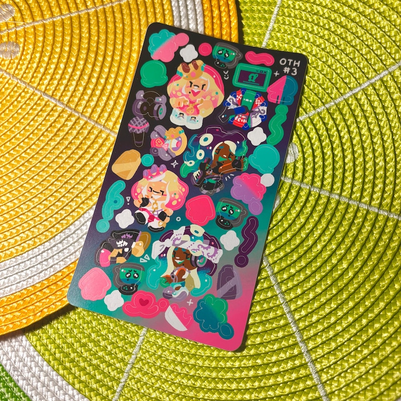 Splatoon Idol Squid Sisters off the Hook Deep Cut Deco Sticker Sheet - Etsy
