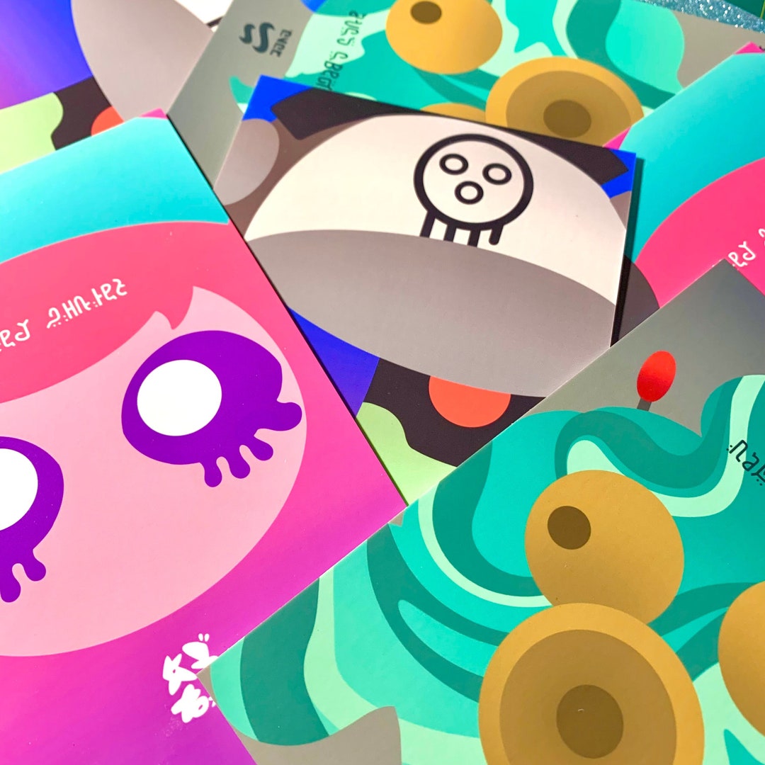 Splatoon Hotlantis WV3 Posters Harmony Paruko Tartar Dedf1sh Octoling ...